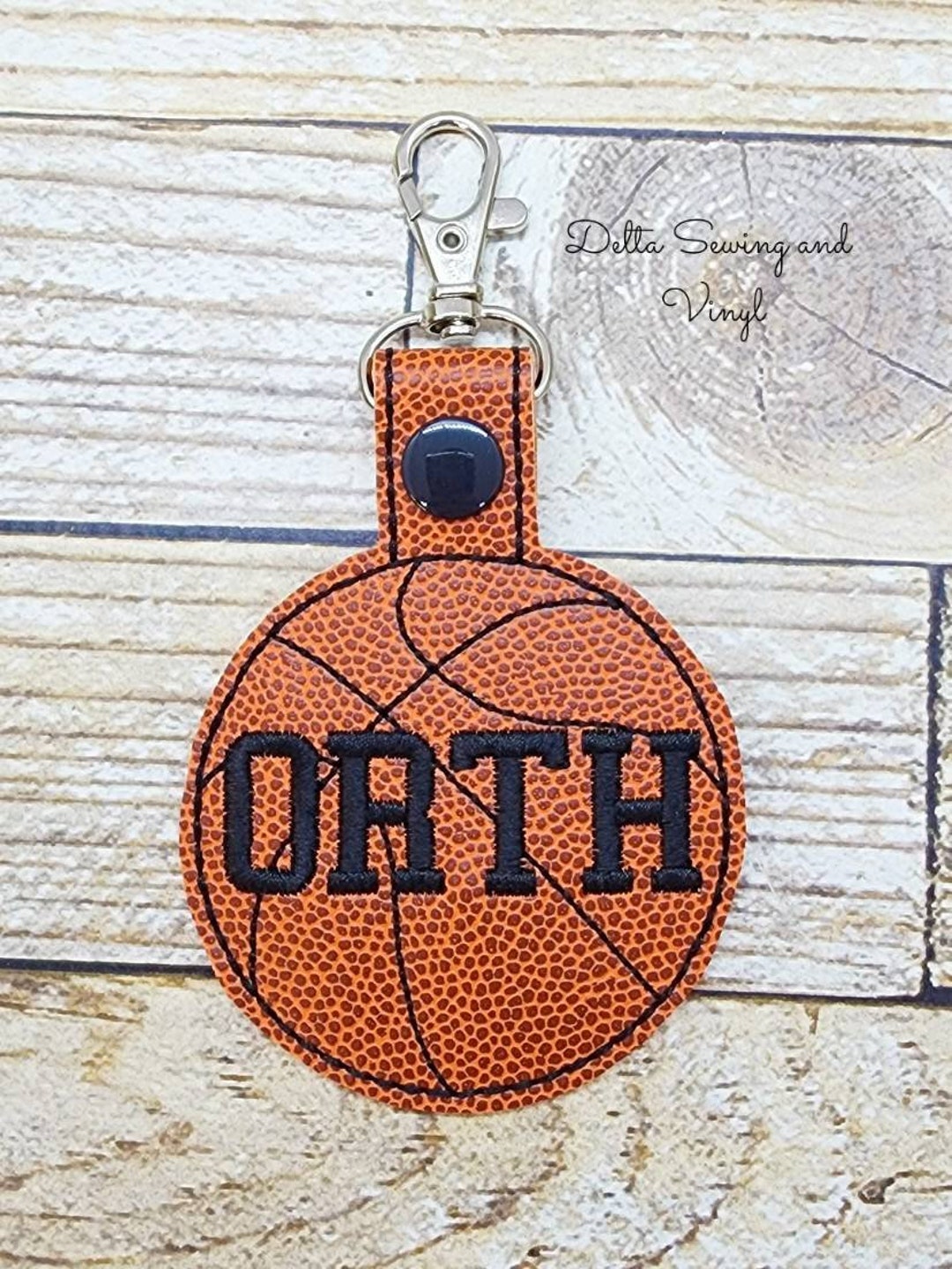 Basketball Keychain, Basketball Team Key Fob, Basketball Accessory ...