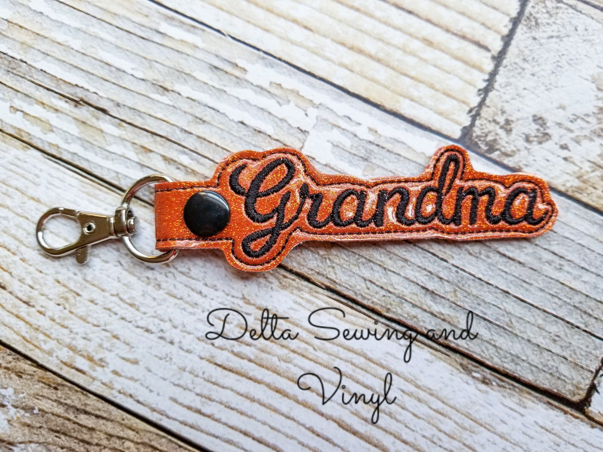 Grandma Keychain Grandma Snap Tab Grandma Charm Grandma Key - Etsy