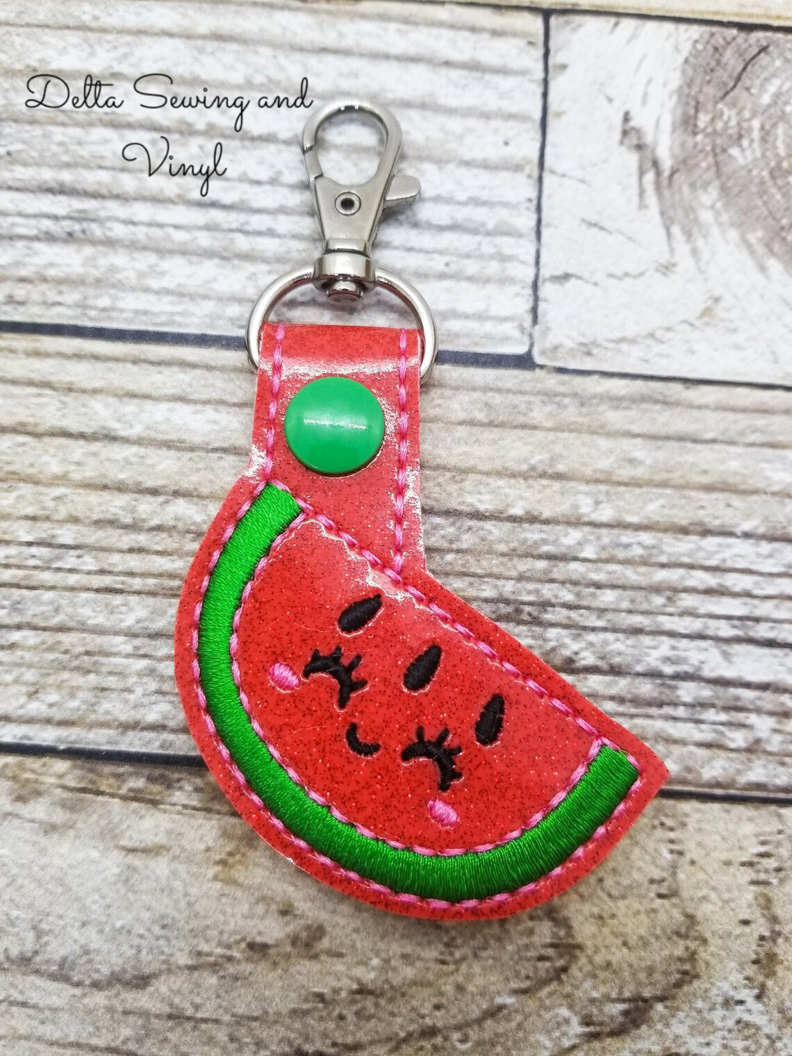 Watermelon Key Fob Watermelon Keychain Summer Charm Fruit | Etsy