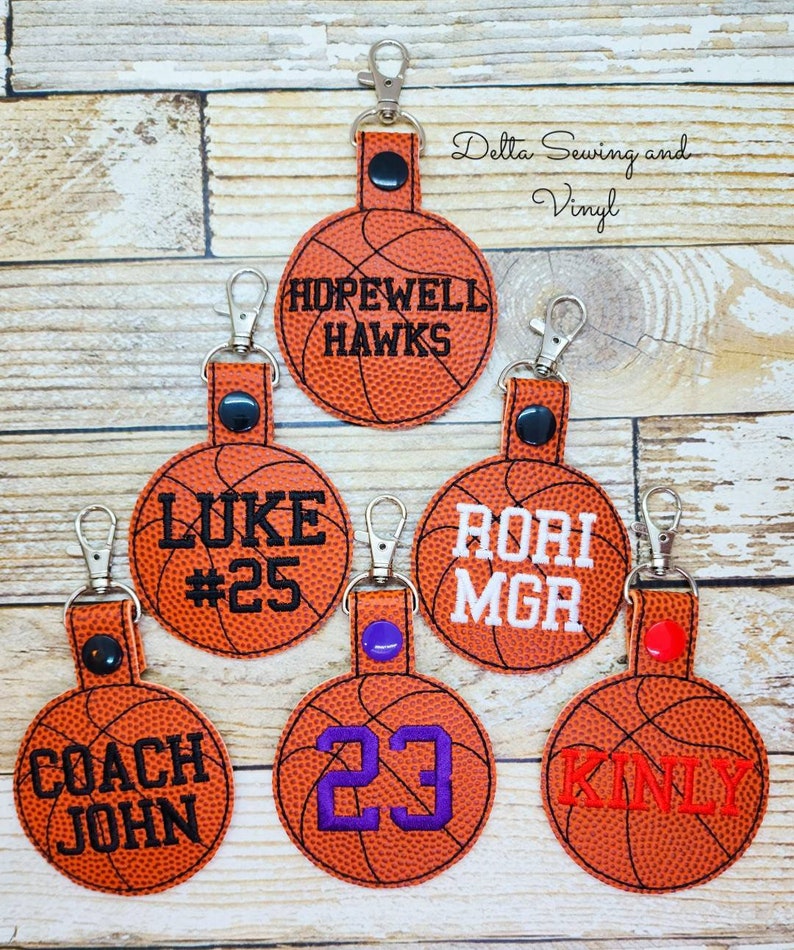 Basketball Keychain Basketball Team Key Fob Basketball - Etsy