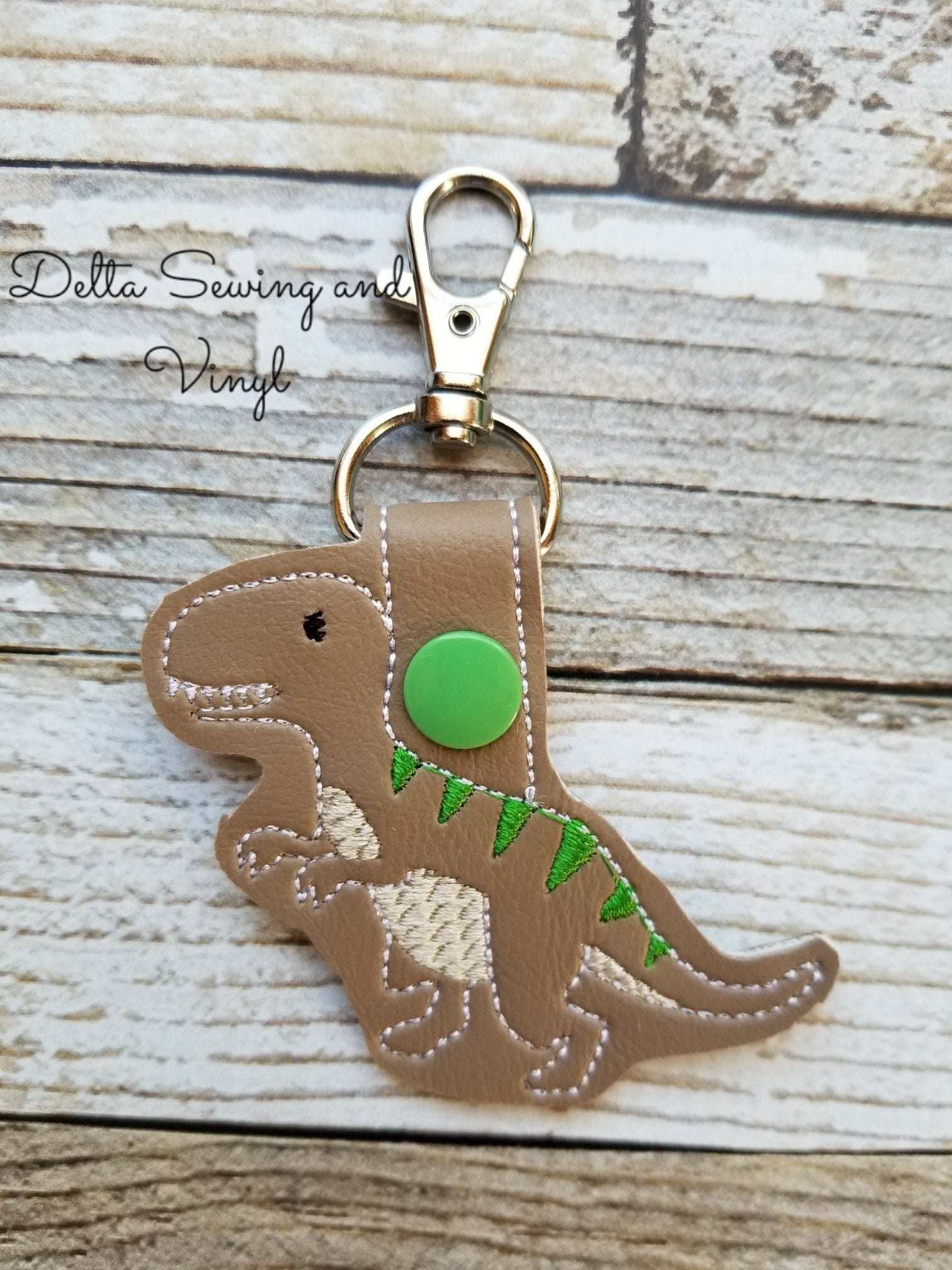 Dinosaur Keychain Dinosaur Snap Tab Dinosaur Key Fob | Etsy