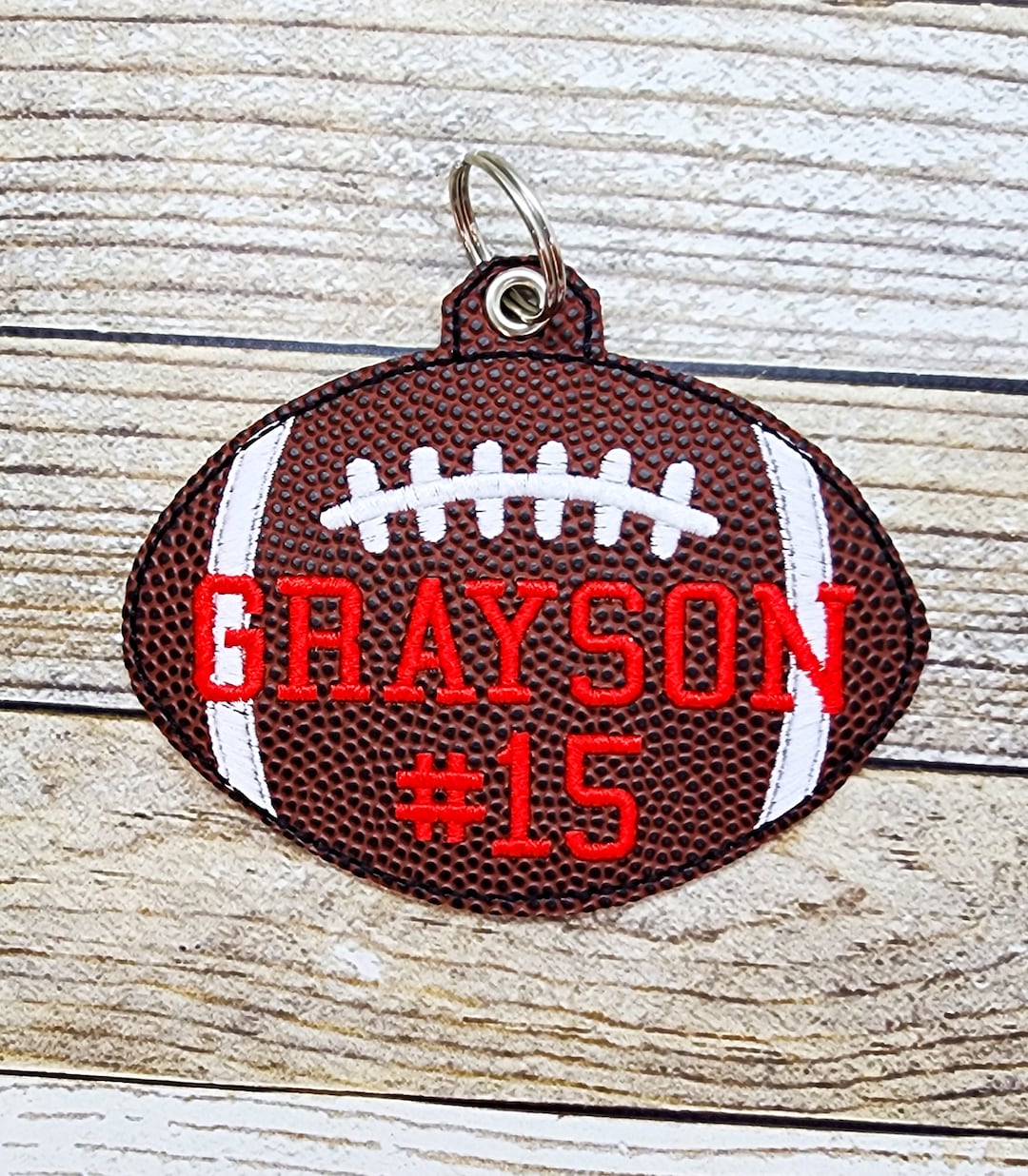 Football Bag Tag, Football Team Keychain, Football Team, Football Bag ...