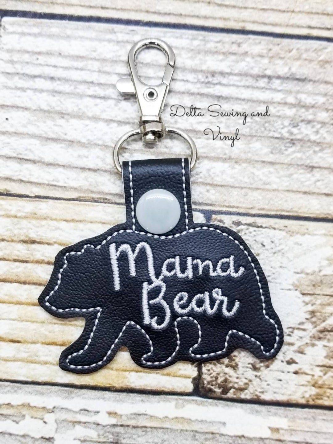 Mama Bear Keychain, Mama Bear Key Fob, Gift for Mom, Mother's Day Gift ...