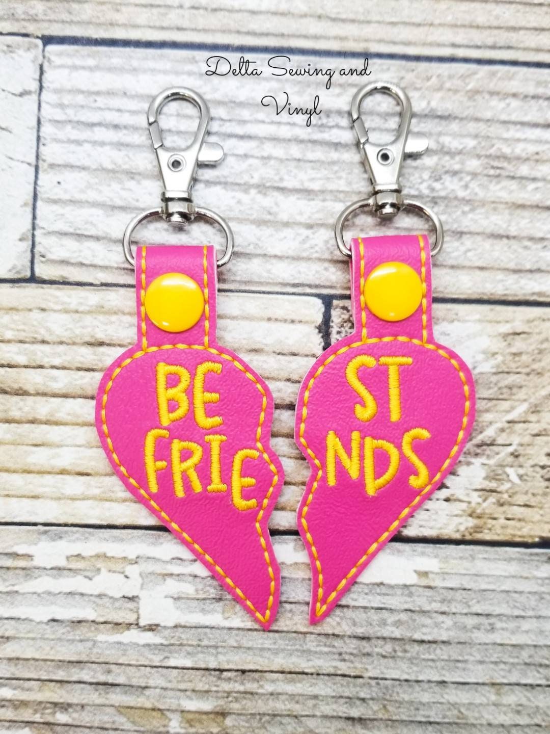 Best Friends BFF Keychain Set, Best Friends Forever Set, Best Friend ...