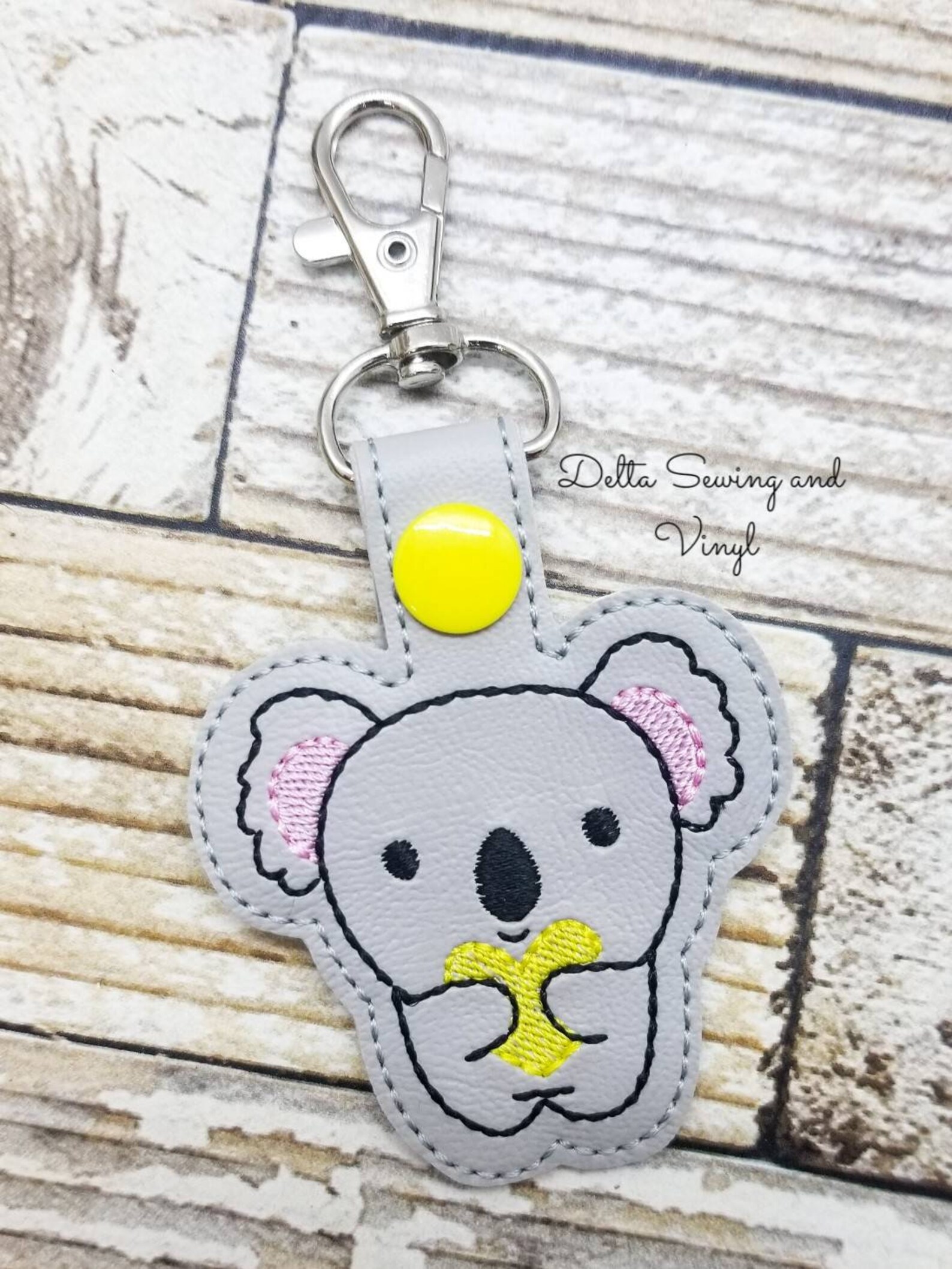 Koala Heart Keychain Koala Key Fob Australia Keychain | Etsy