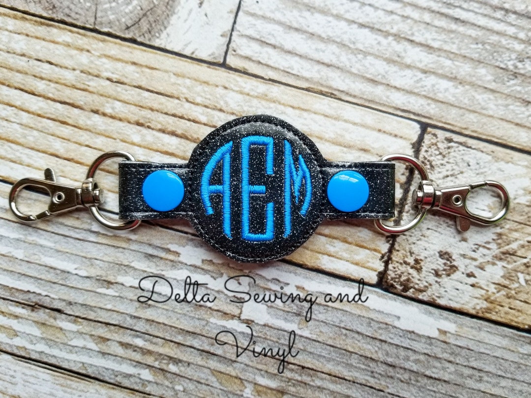 Monogram Double Ended Keychain, Monogram Snap Tab, Monogram Charm ...