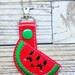 Watermelon Key Fob, Watermelon Keychain, Summer Charm, Fruit Zipper ...