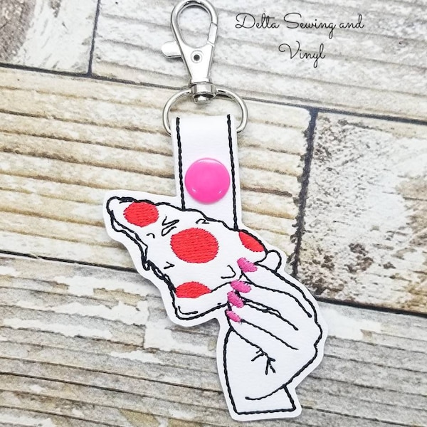 Pizza Keychain - Etsy