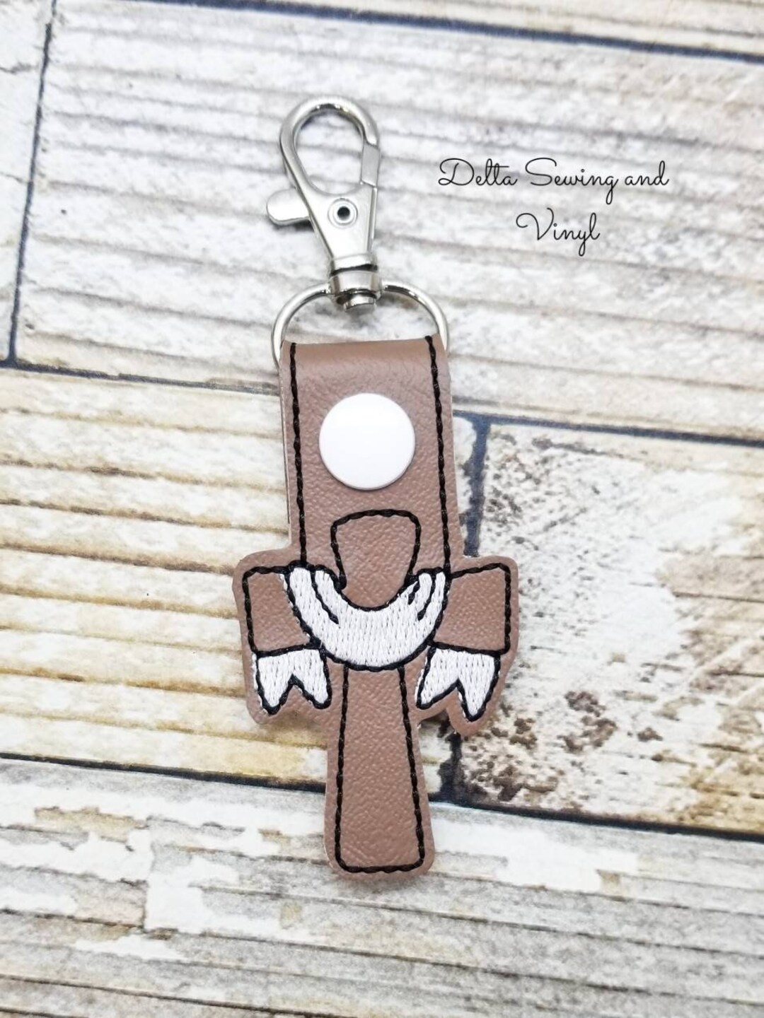 Cross Keychain, Christian Key Fob, Prayer Charm, Religious Zipper Pull ...