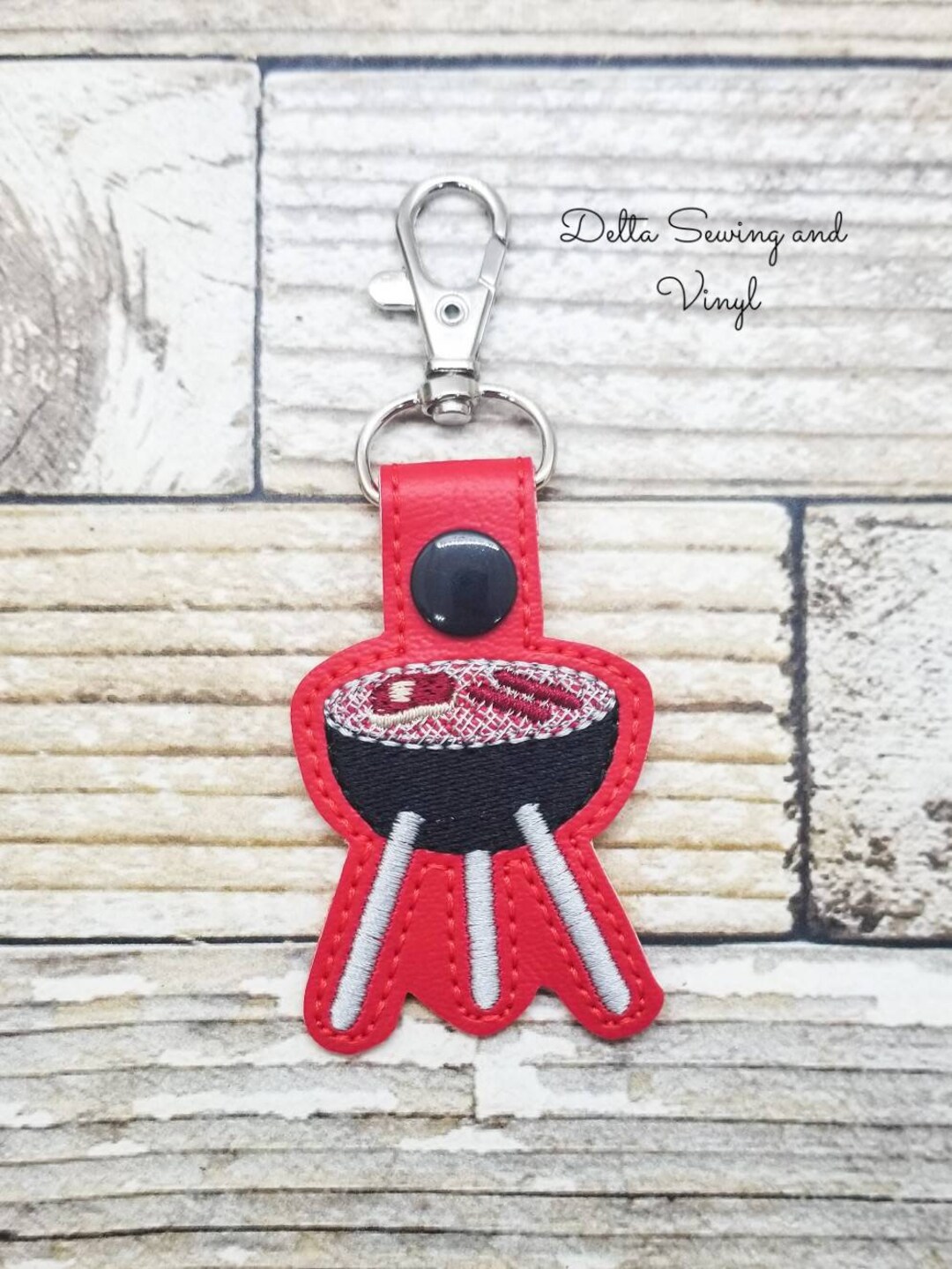 Grill Keychain, Dad Key Fob, Father Keychain, Barbecue Keychain, Grill ...