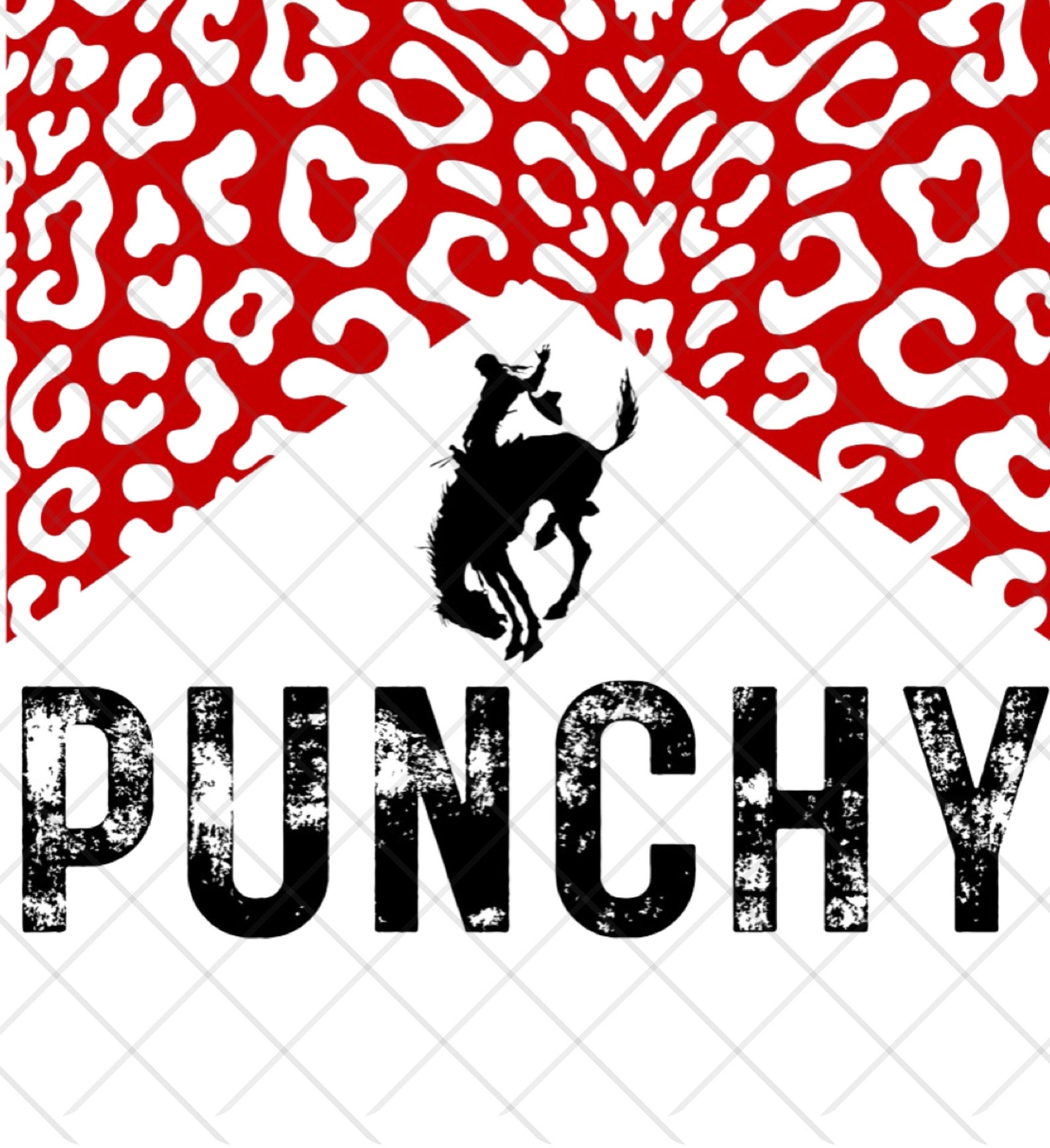 PUNCHY Cowboy/cowgirl Bronc Leopard PNG SVG Download: - Etsy