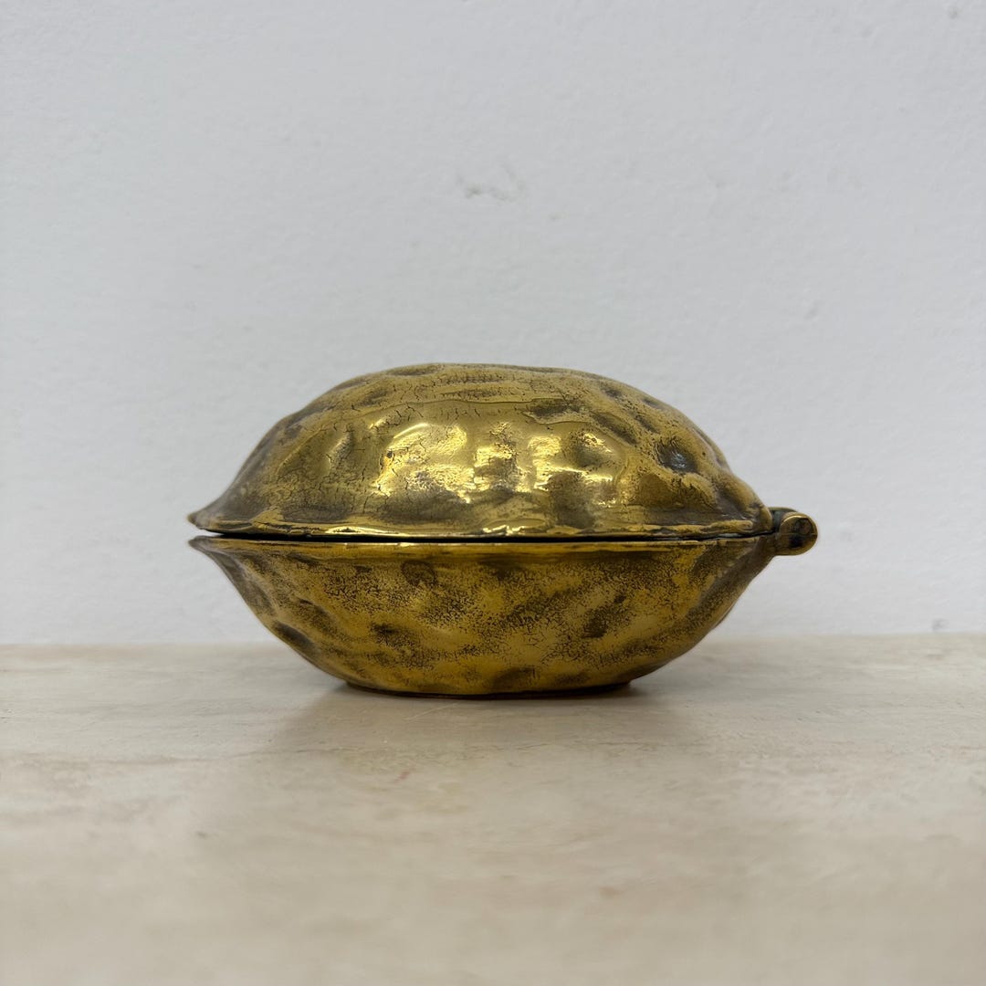 Brass Walnut Shaped Nut Cracker, 1970's - Etsy