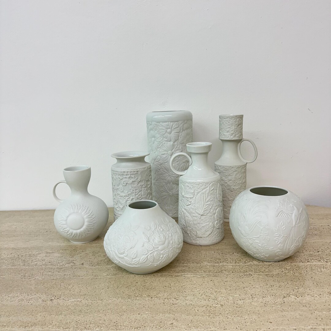 Set of 7 German Bisque Vases Kaiser Bavaria, 1960s - Etsy