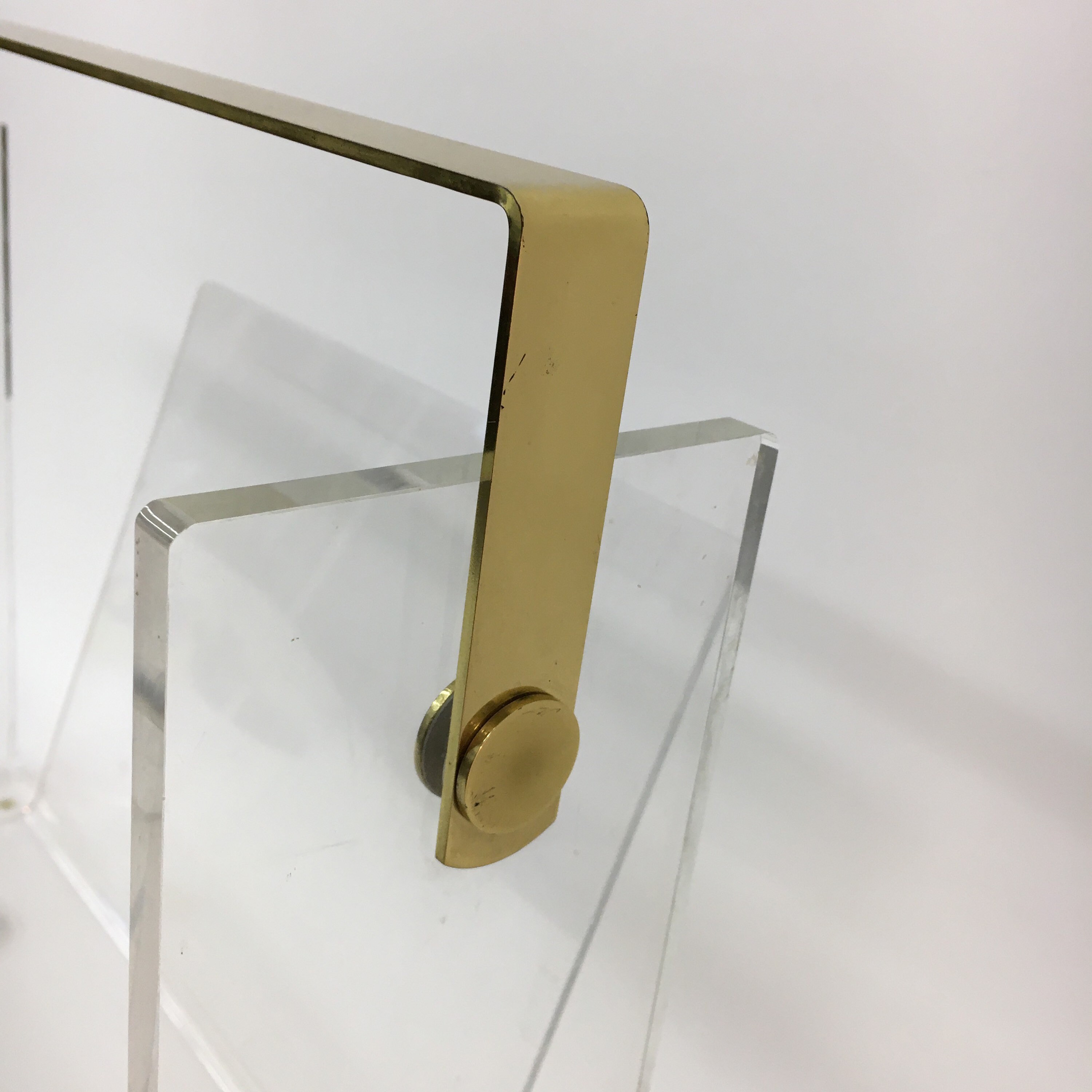 Mid-century David Lange Magazine Rack Lucite 1970s - Etsy