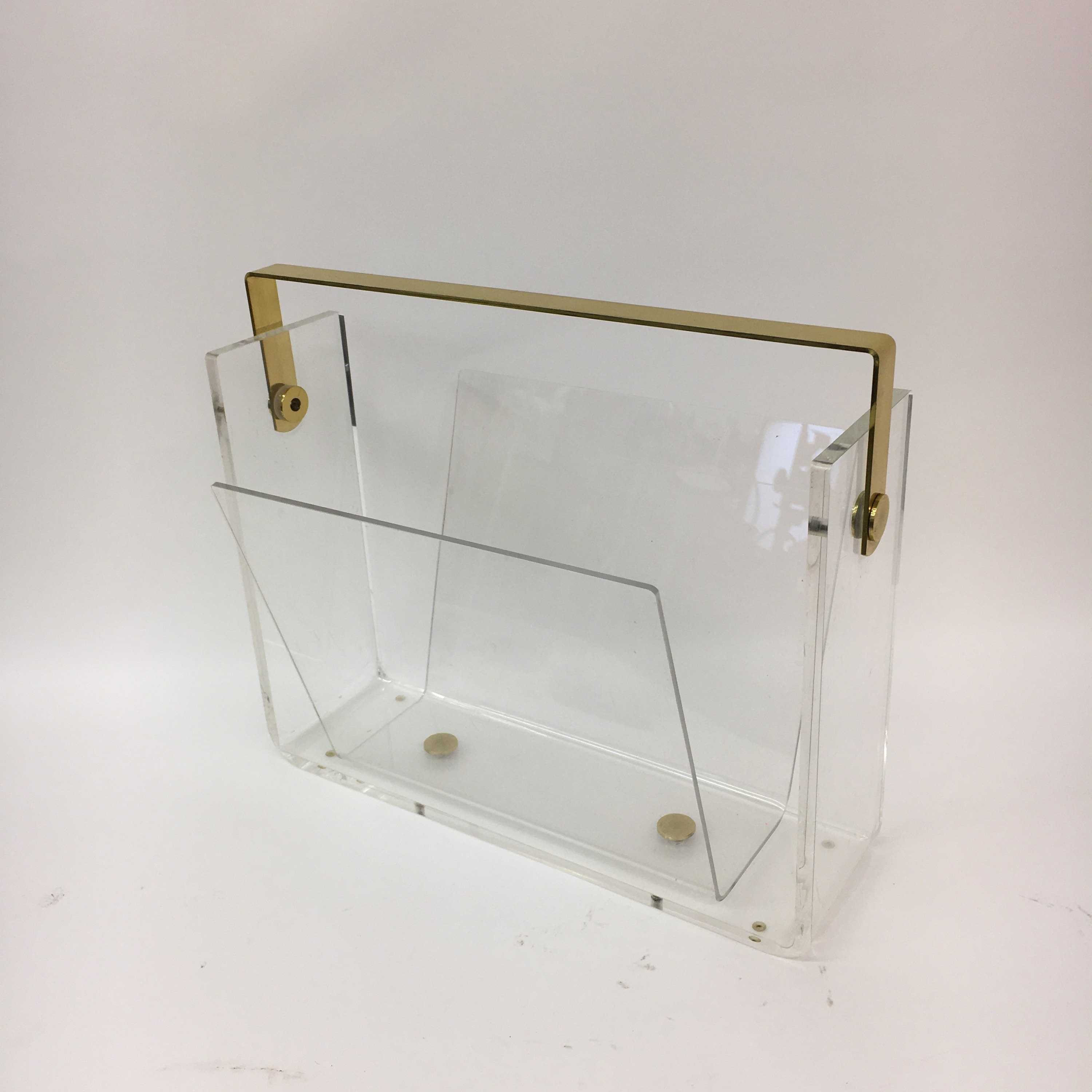 Mid-century David Lange Magazine Rack Lucite 1970s | Etsy