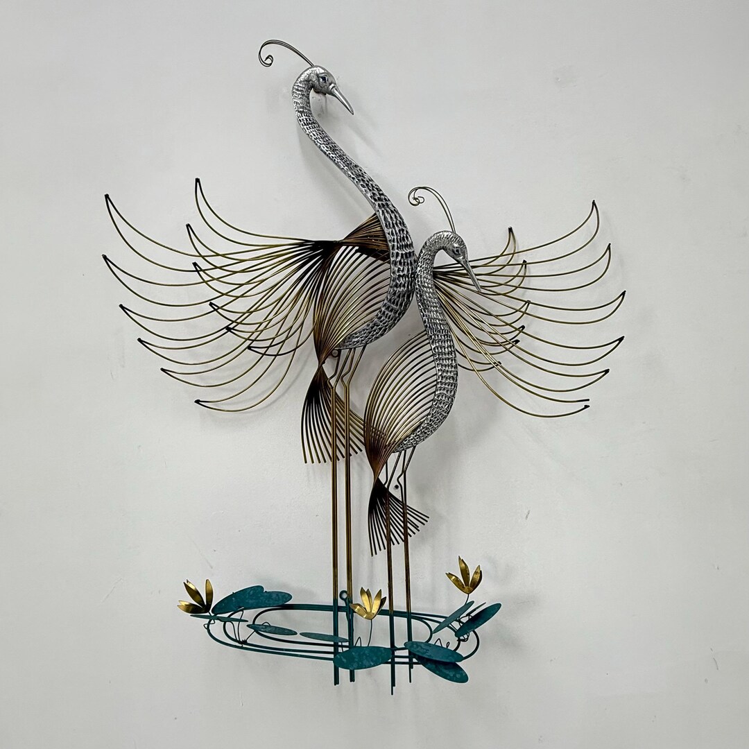 Curtis Jere Vintage Peacock Wall Art Signed, 1970s - Etsy UK