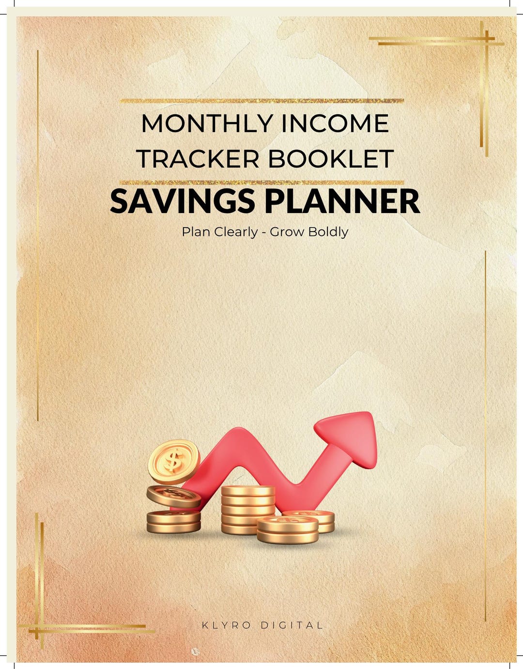 Monthly Income Tracker - Printable Budget Planner PDF | Income Log ...