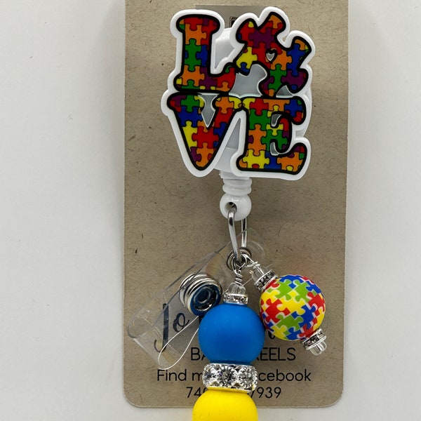 Autism Badge Reel - Etsy