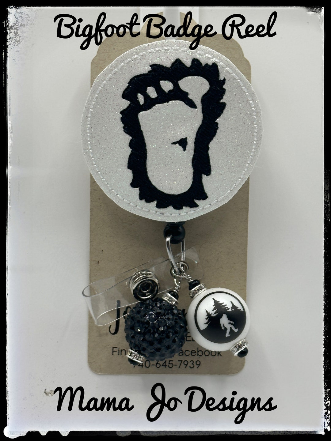 Bigfoot Badge Reel - Etsy