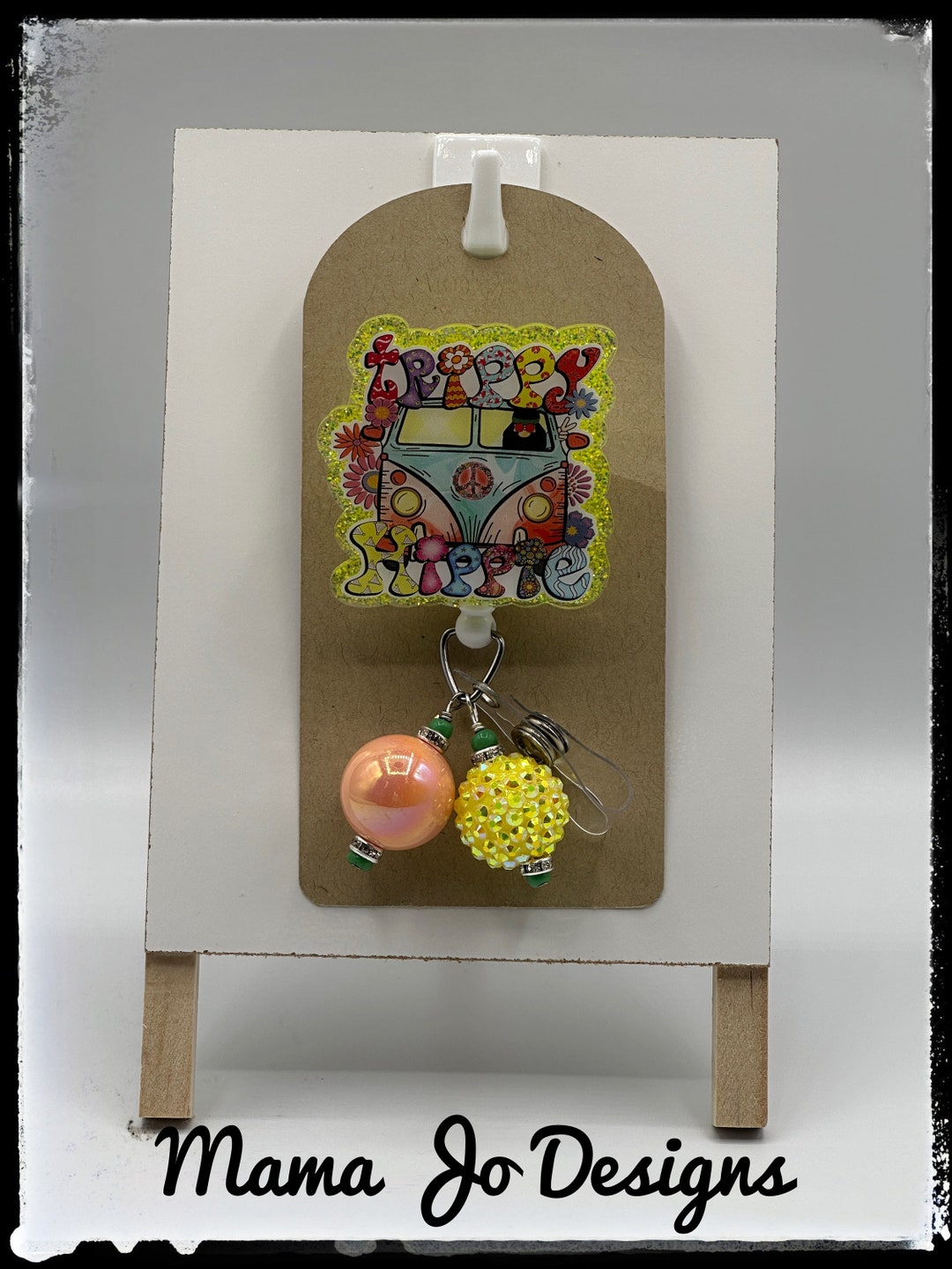 Trippy Hippie Badge Reel - Etsy