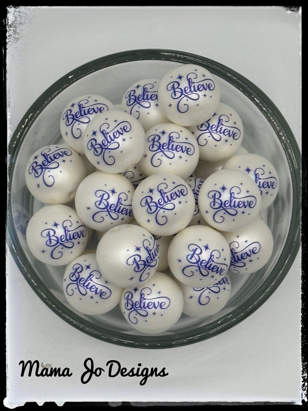 Blue Believe Beads - Etsy