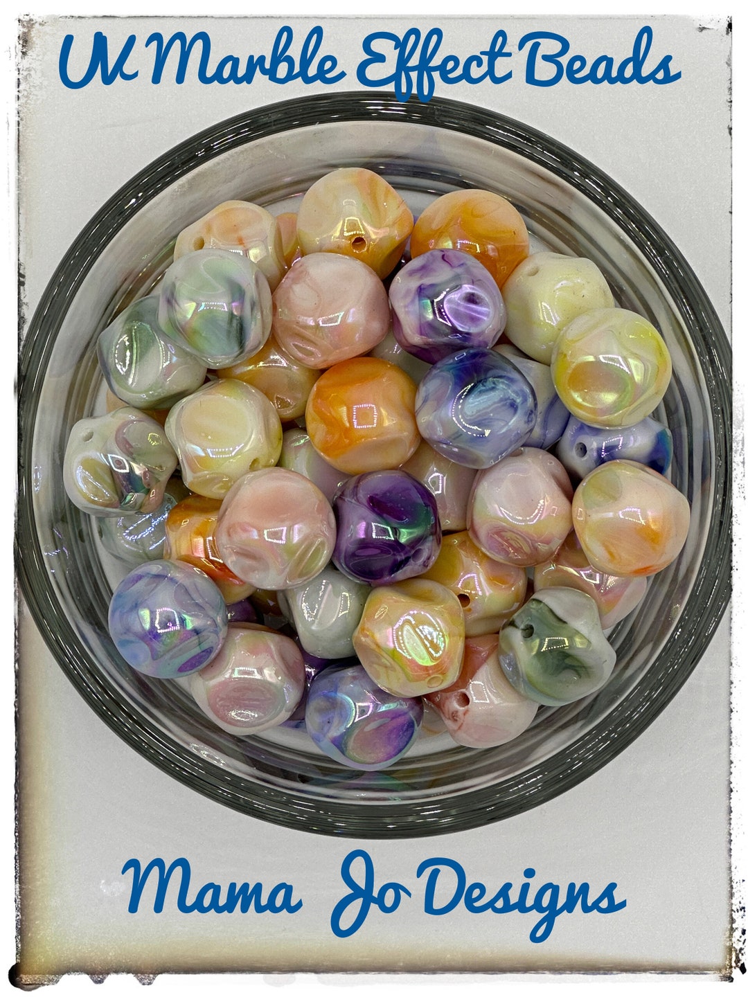UV Marble Effect Beads - Etsy
