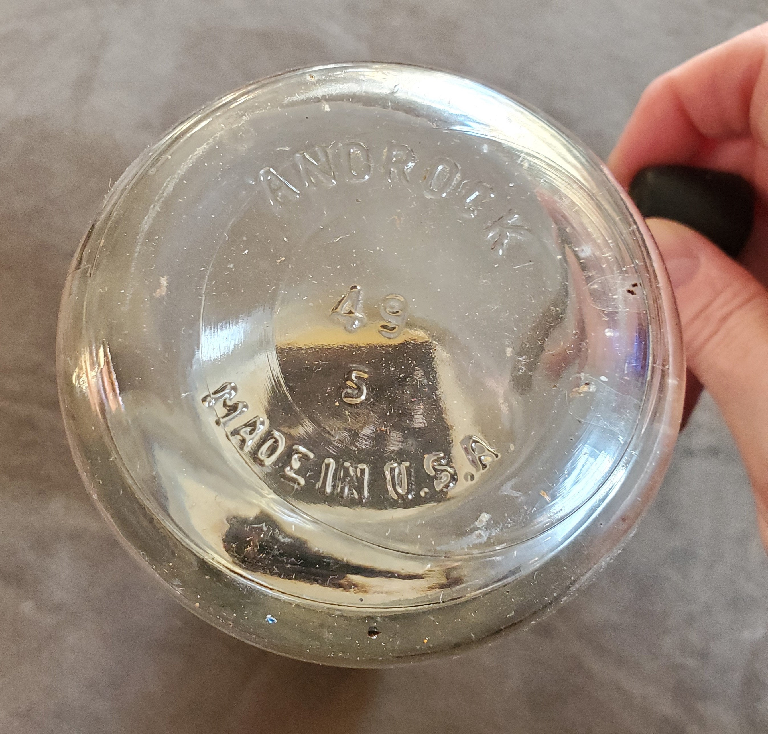 Vintage mid-century Androck nut chopper with blue leaves Cooking ...