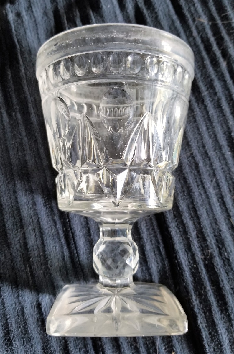 Set of 5 Vintage Indiana Glass Colony Park Lane Crystal Footed - Etsy