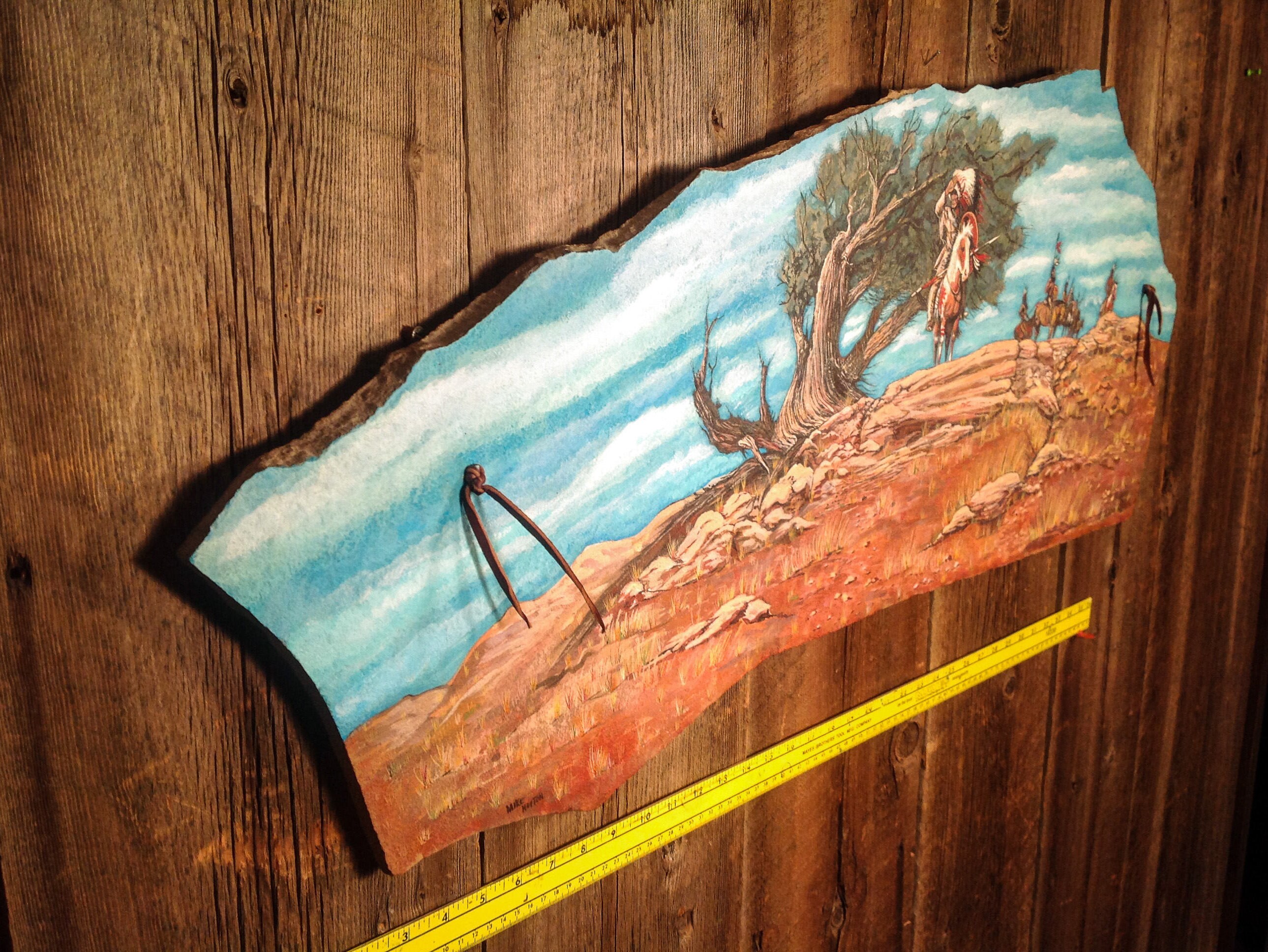 Native American Sandstone Painting Southwest Desert Original - Etsy