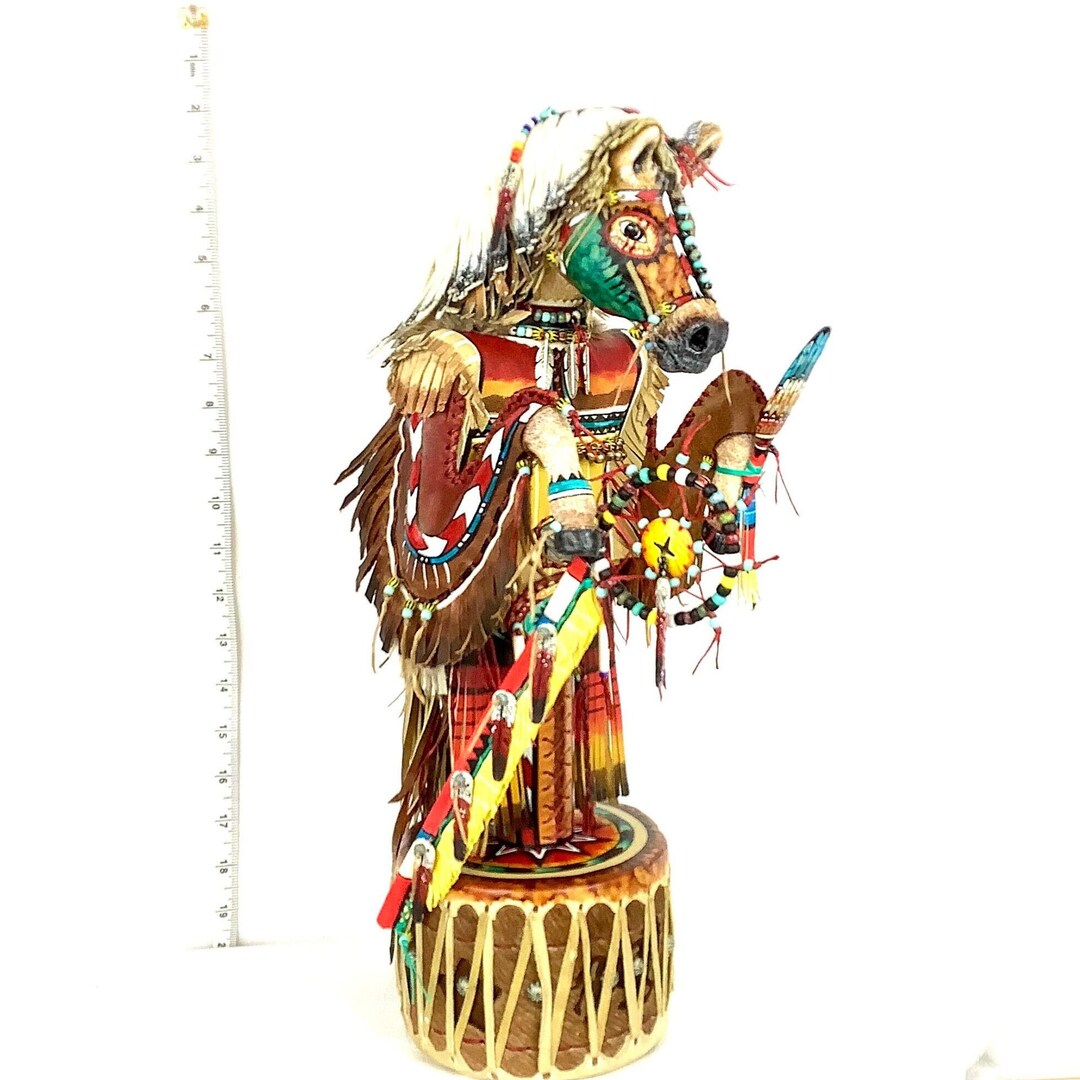 Horse Spirit Shaman, Western Decor, Indian Pony, Horse Art, Drum Base ...