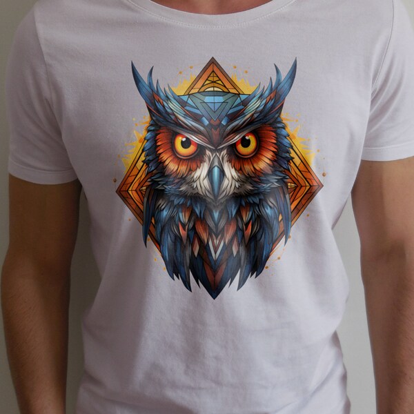 Geometric Owl - Etsy