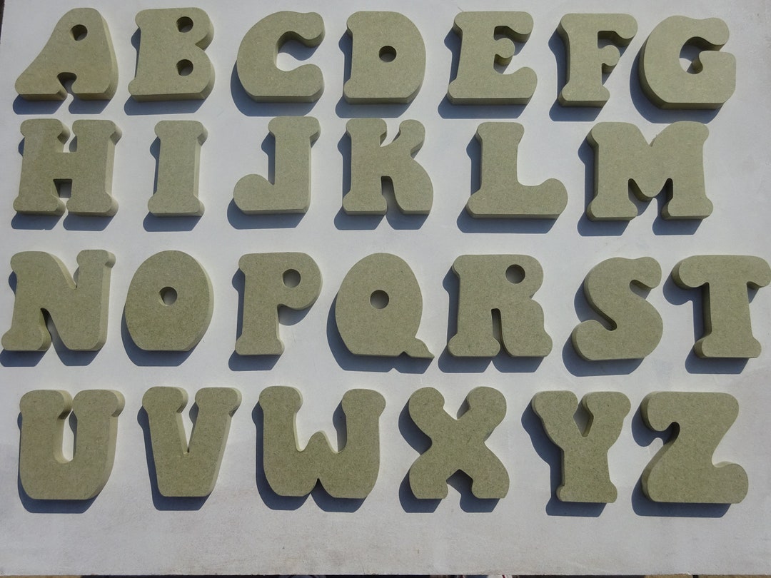 Free Standing Letters for Crafters Small Unpainted - Etsy