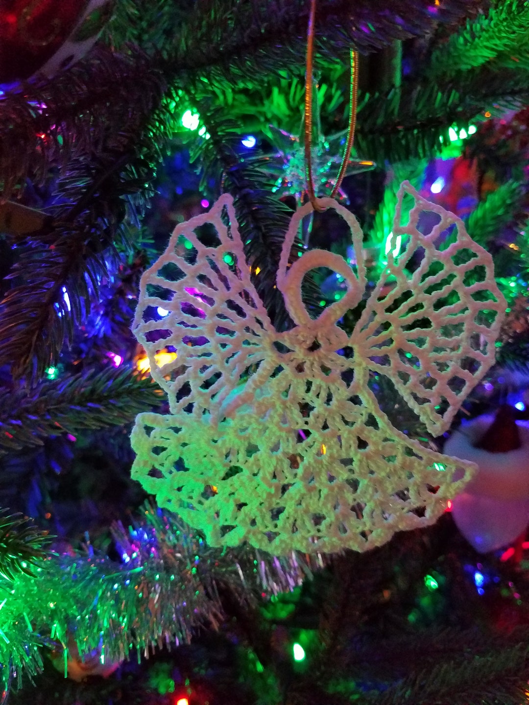 Crochet Angel, Handmade Crochet Angel, Angle Ornament - Etsy
