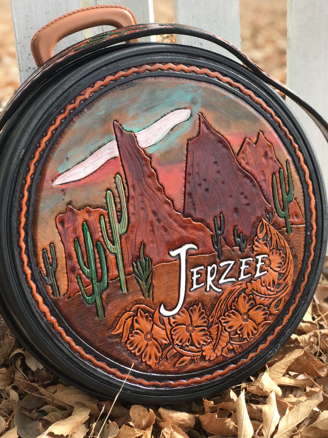 Custom Leather Rope Can Tooled Leather - Etsy
