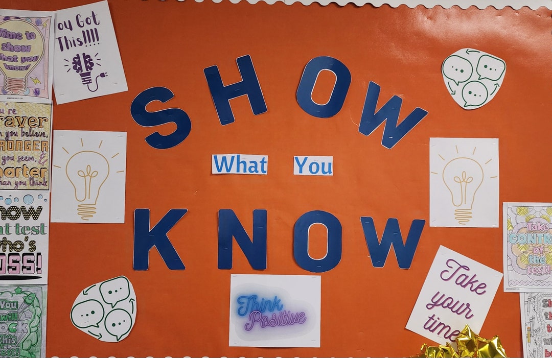 Show What You Know - Bulletin Board - Etsy