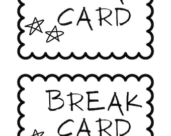 Break Cards - Etsy
