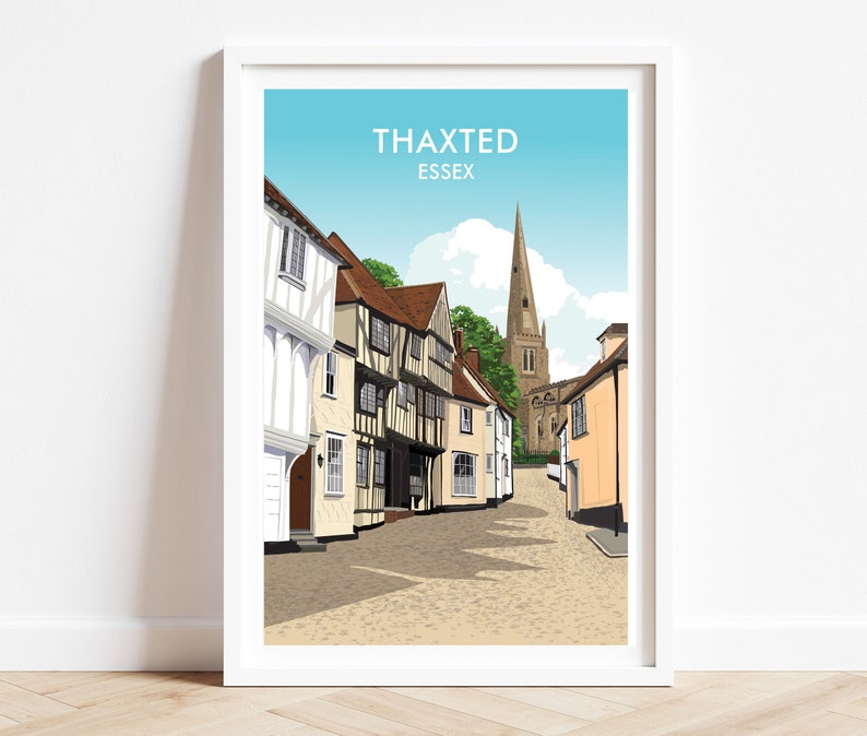 Thaxted Village Art Print. Stoney Lane Thaxted Wall Art. Essex - Etsy UK