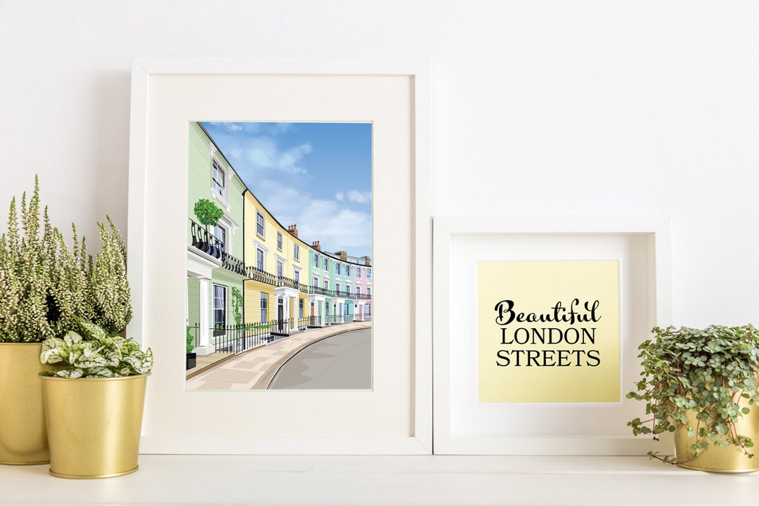 Chalcot Crescent Art Print: Primrose Hill, London - Limited Edition - Etsy
