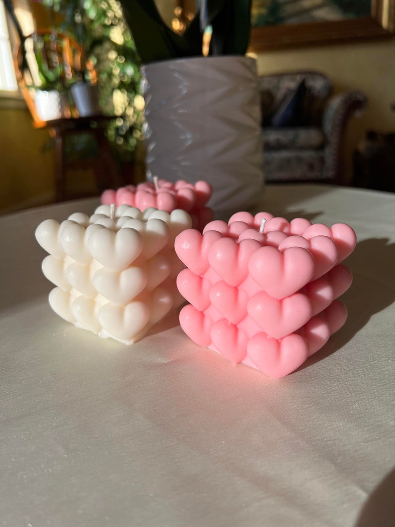 Cube Candle, Heart Candle, Barbie, Barbie Aesthetic, Pink Decor, Barbie ...