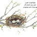 Spring Watercolor Clipart Set: Birds Eggs, Nest, Spring Wreath ...
