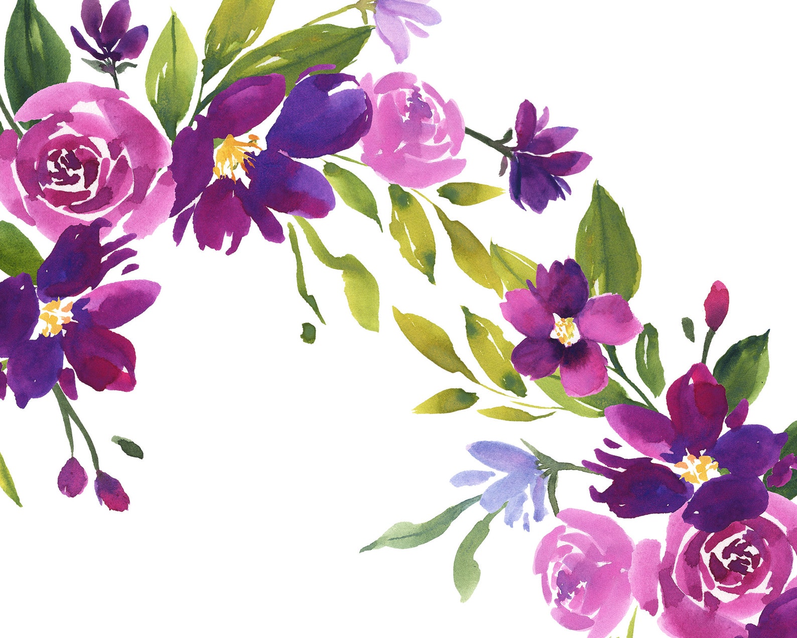 Bold Purple and Magenta Flowers Includes Floral Designs, Wreaths ...