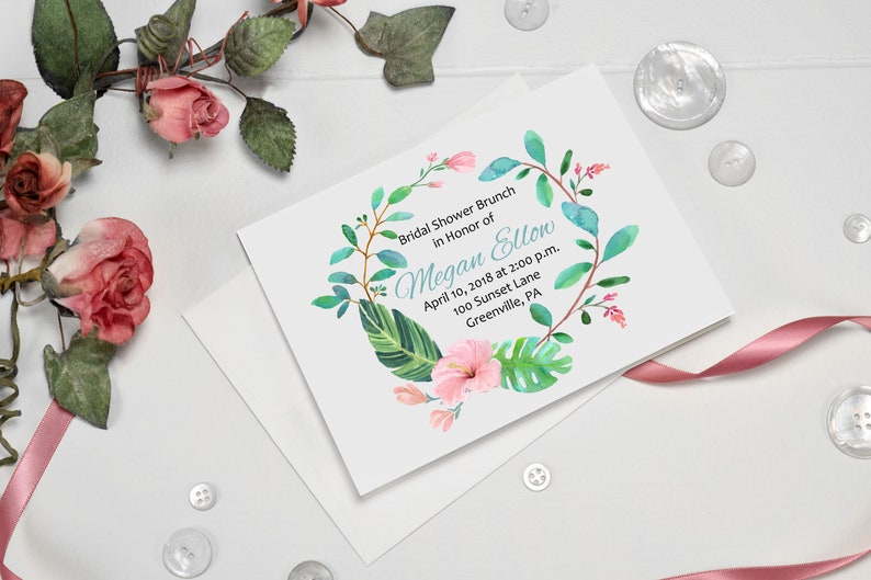 Tropical Island Frames and Wreaths Set 10 Floral Frames and | Etsy