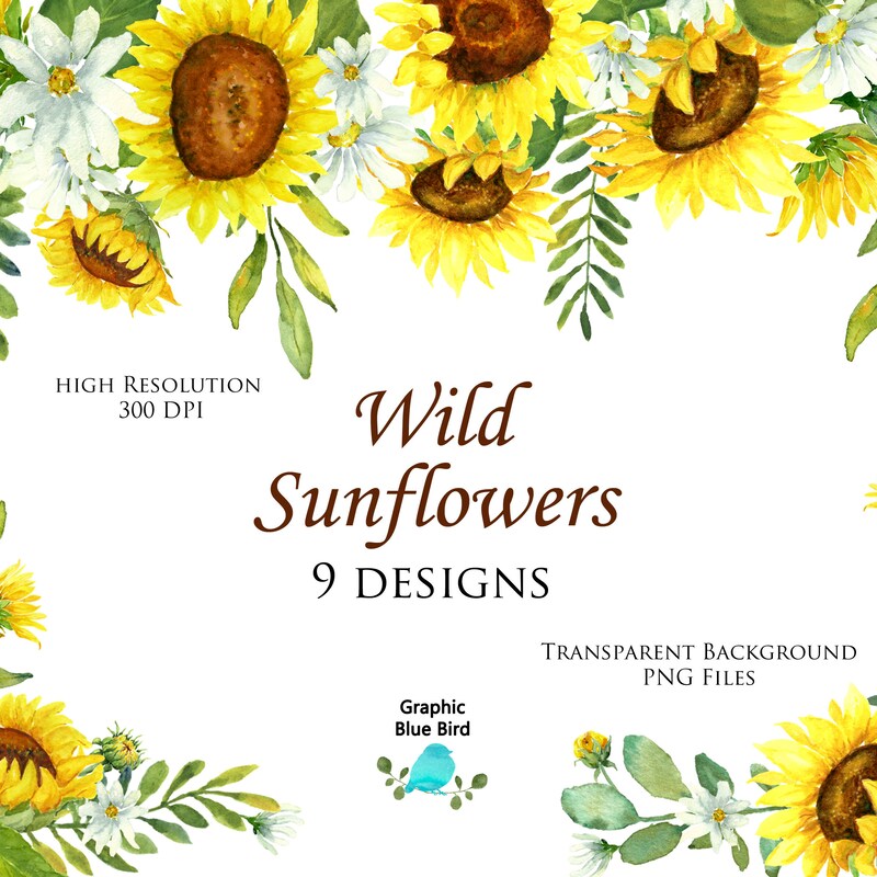 Sunflower Designs - Etsy