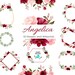 Blush and Burgundy Frames and Wreaths, Floral Frames, Crystal Frames ...