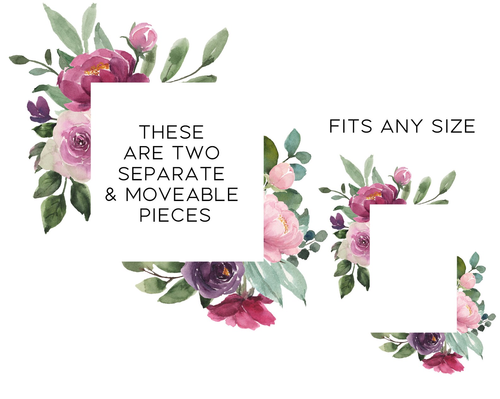 Blush and Burgundy Wreaths and Frames Burgundy Wedding | Etsy