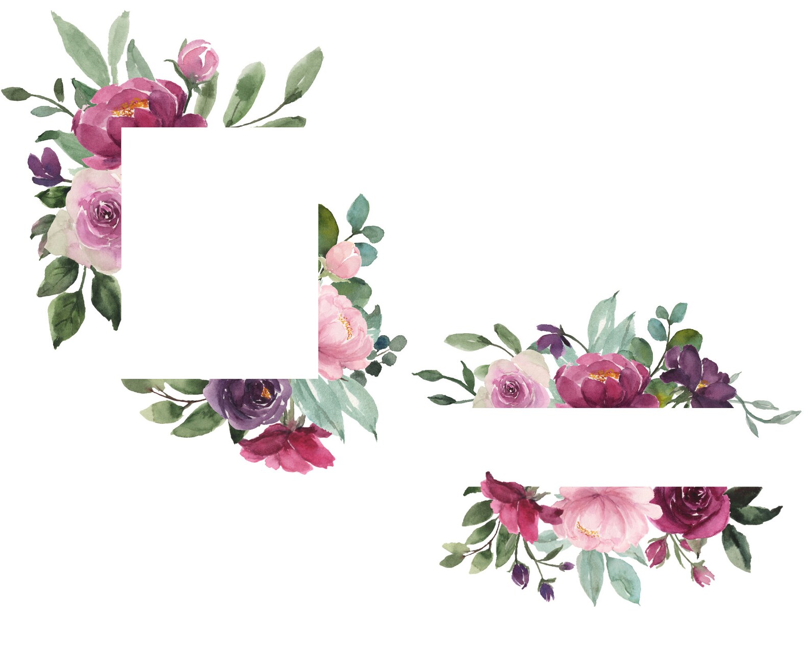 Blush and Burgundy Wreaths and Frames Burgundy Wedding | Etsy