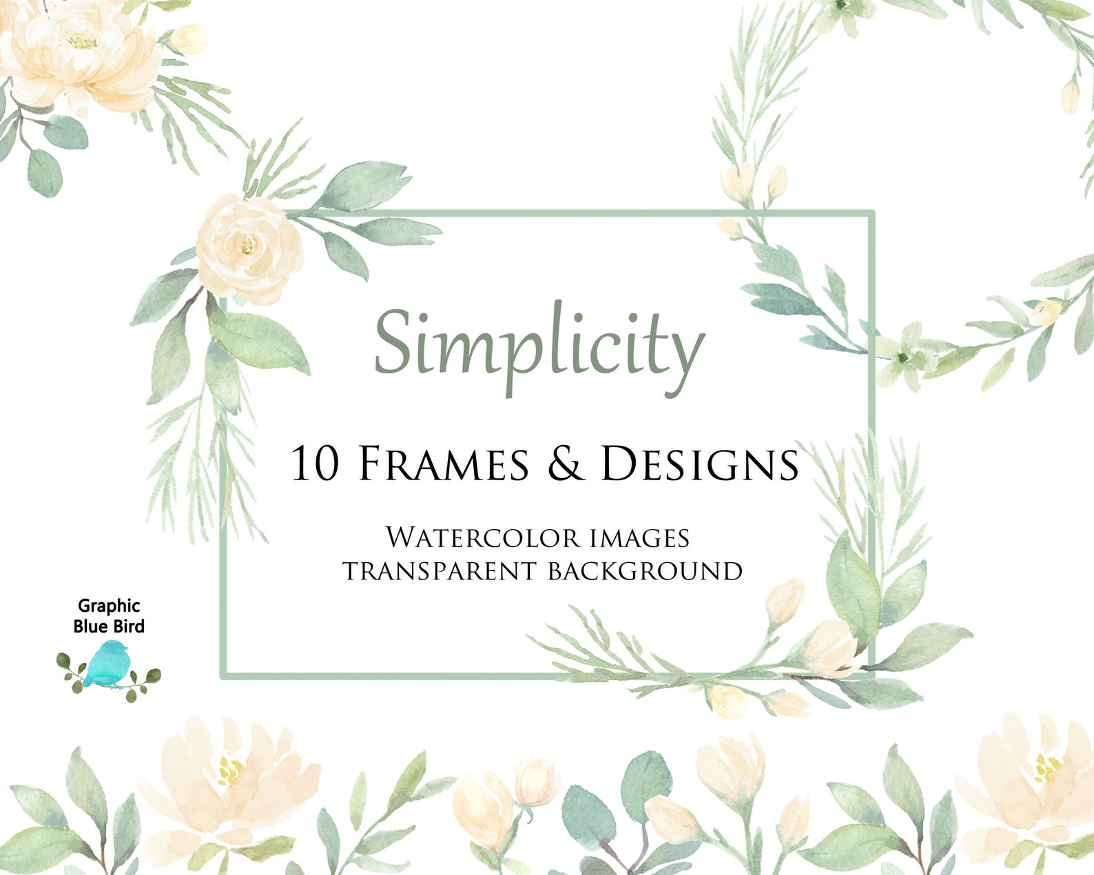 White Flower Frames and Wreaths White Floral Designs White - Etsy