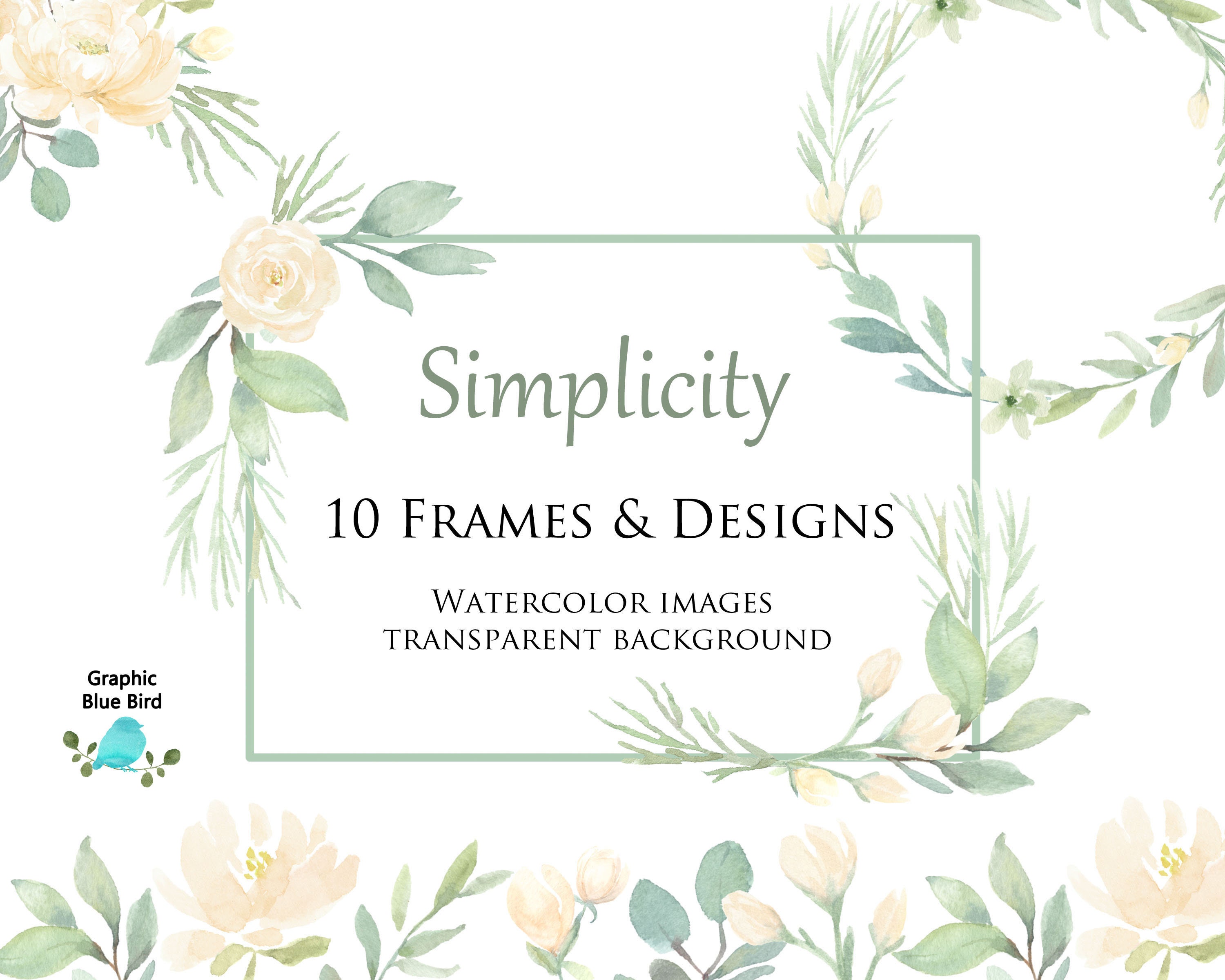 White Flower Frames and Wreaths White Floral Designs White | Etsy