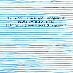 Beach Blues Design Elements Kit: Watercolor Background Washes, Borders ...