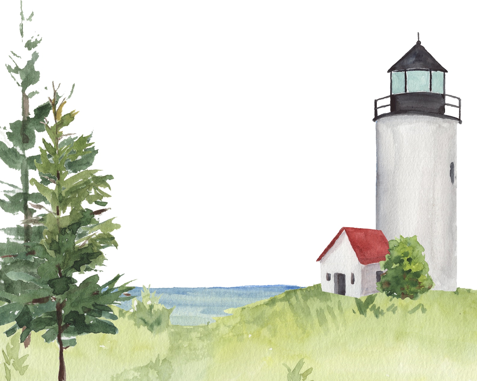 New England Clipart Kit Includes Lighthouses Seascape - Etsy